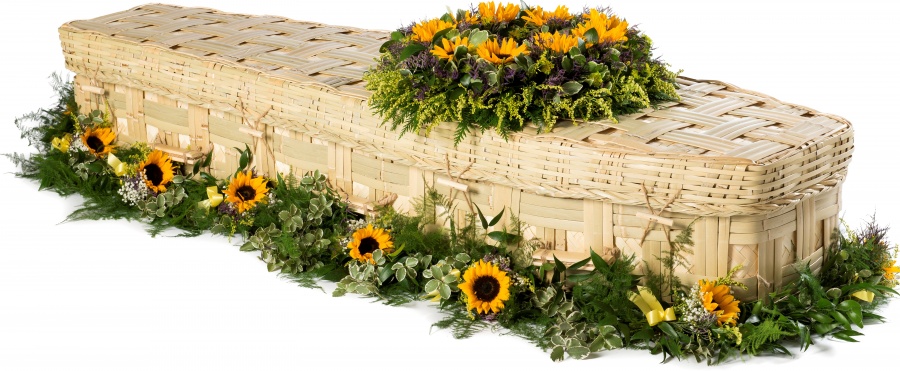 Bamboo Lattice Traditional Coffin - The green coffin company.com